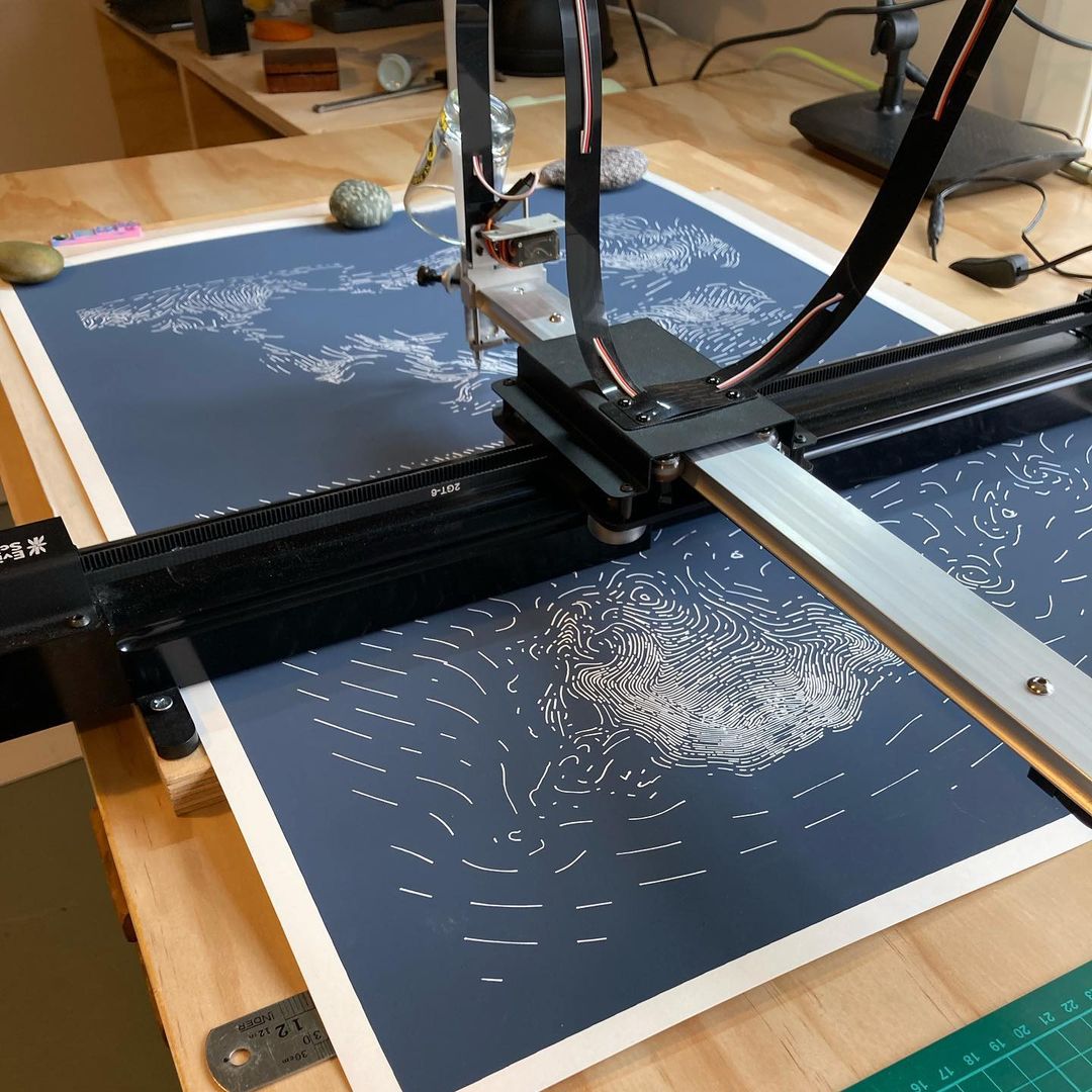 Weather as Art: Inspiring Pen Plot Art - From Pixels to Ink: Pen ...